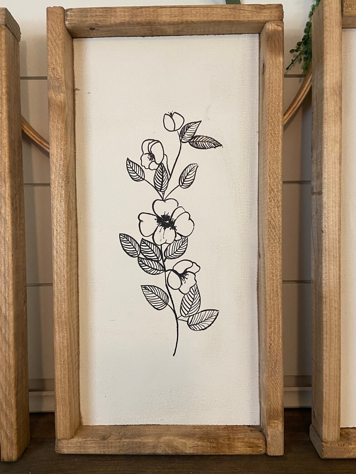 Floral Wall Art Wood Signs Floral Signs Flowers - Etsy