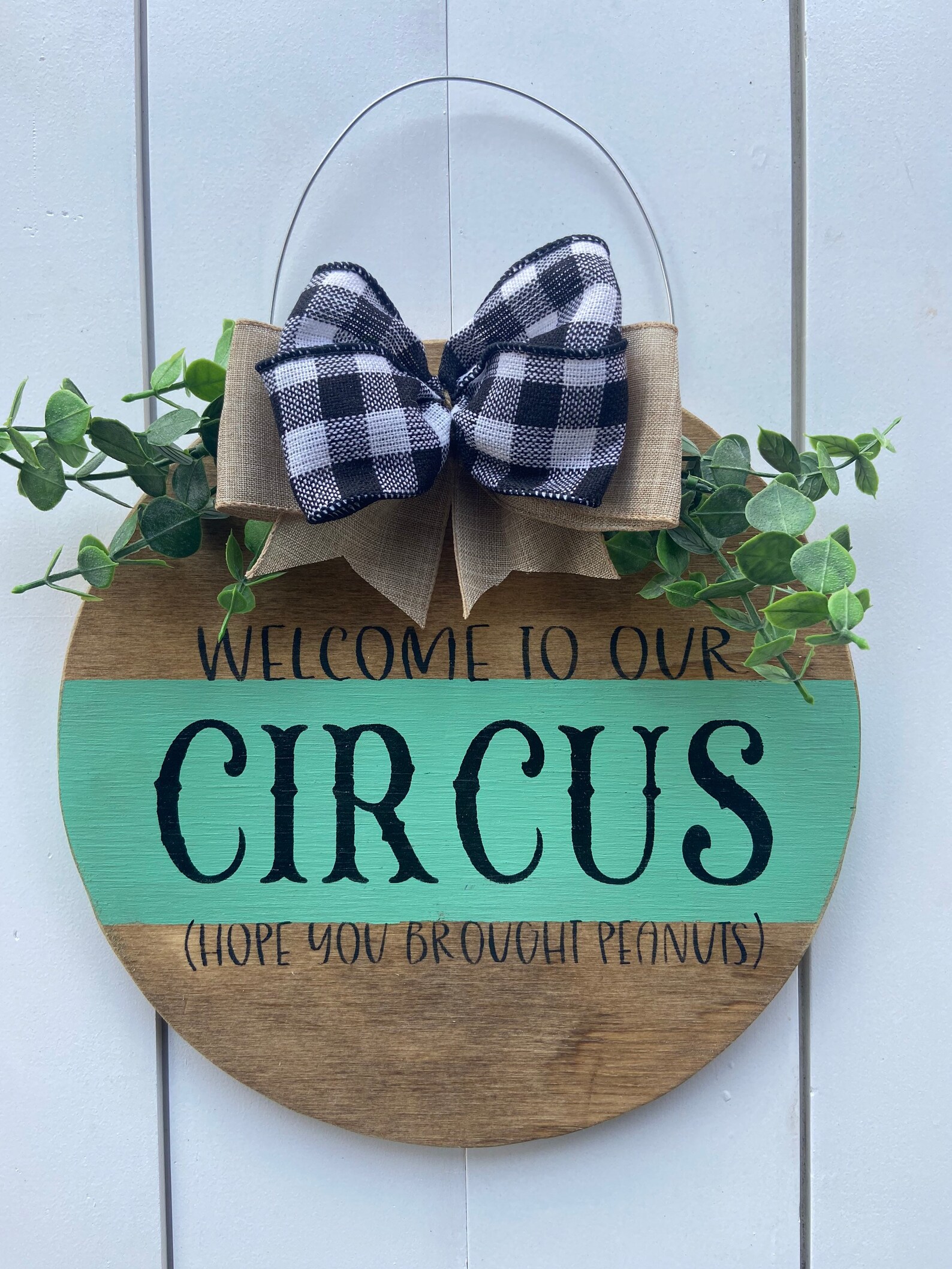 Welcome to Our Circus Welcome Sign Door Sign - Etsy