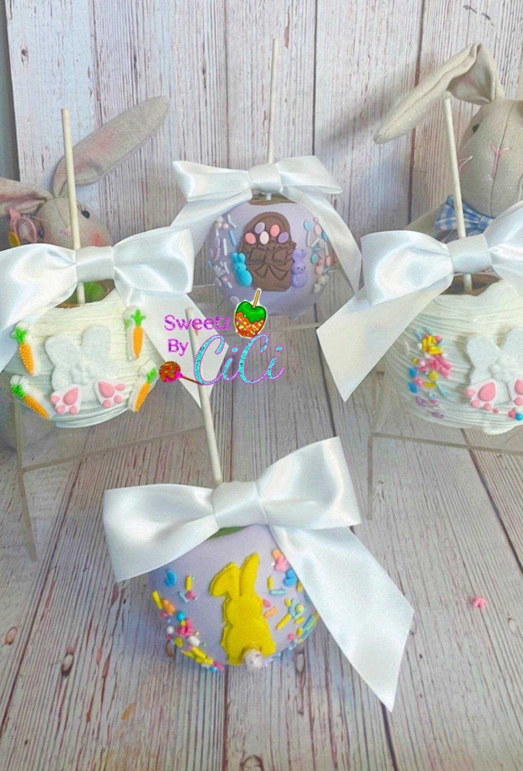 Easter Caramel Chocolate Apples - Etsy