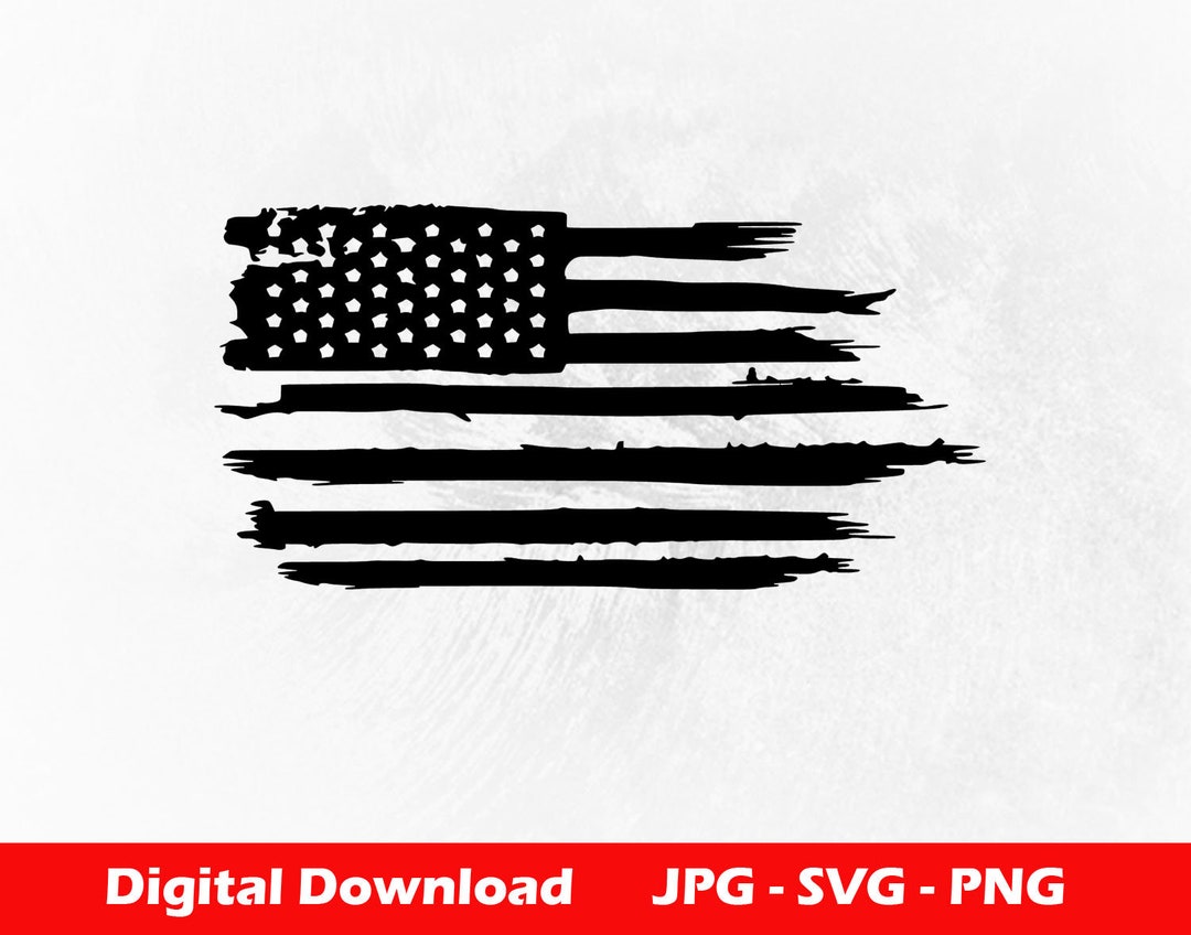 Rustic American Flag Design PNG, SVG, JPG Digital Download / Rustic ...