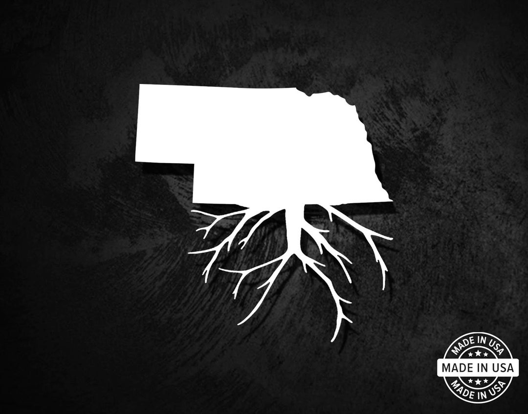 Nebraska State Roots Vinyl Die Cut Decal - Etsy