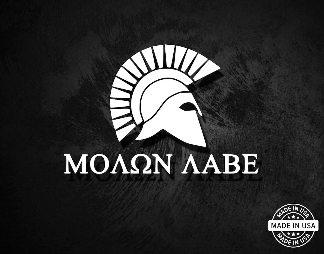 Spartan Molon Labe Vinyl Die Cut Decal - Etsy