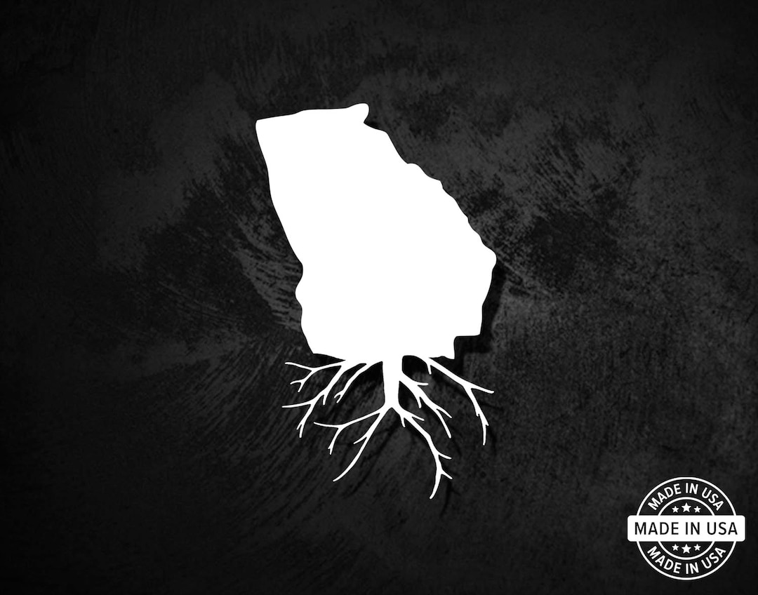 Georgia State Roots Vinyl Die Cut Decal - Etsy