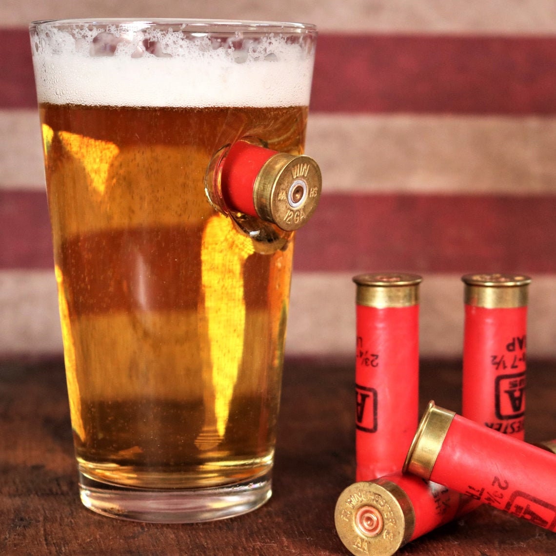 Benshot Shotgun Shell Pint Glass 16oz | Etsy