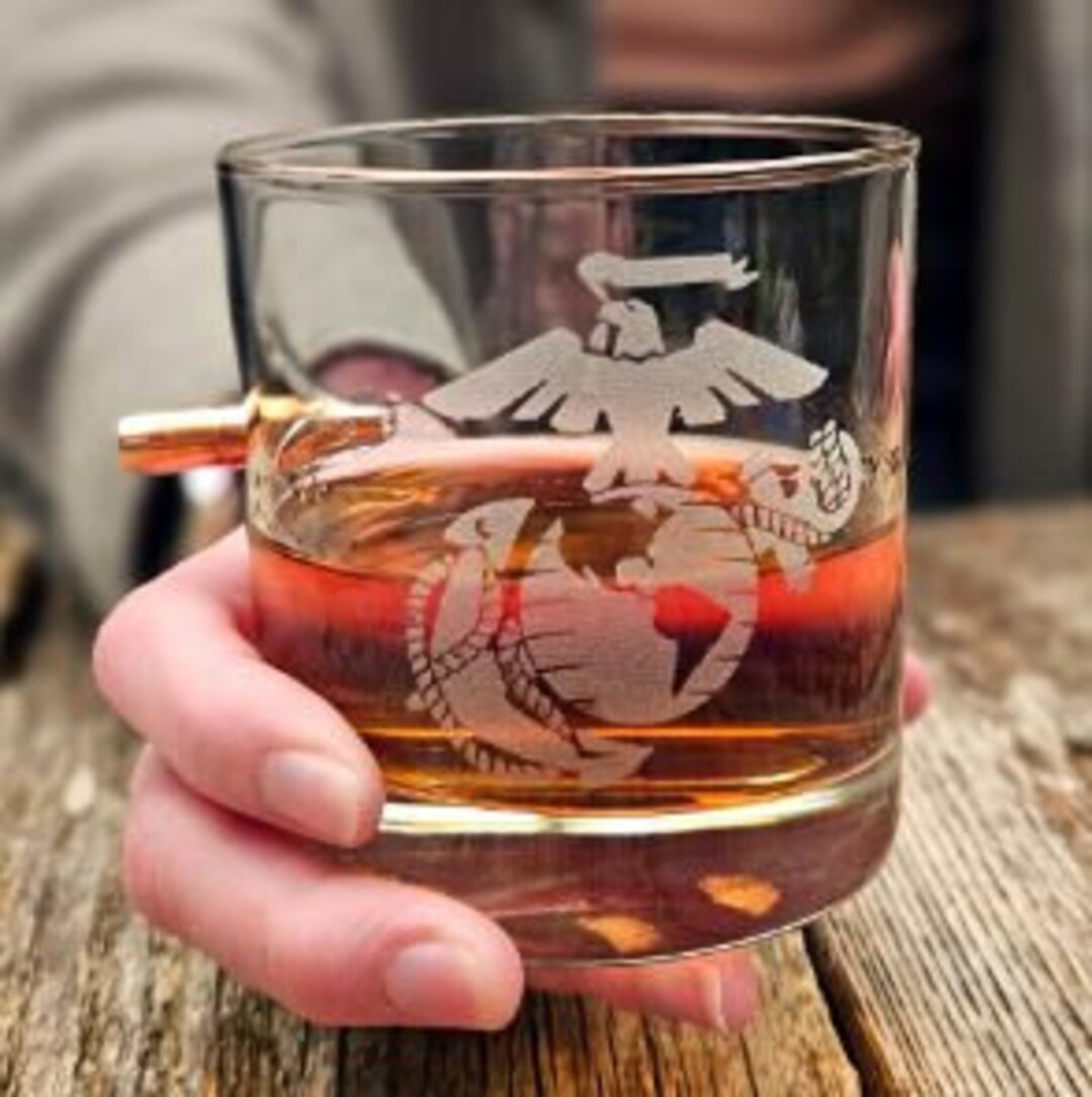 Benshot USMC EGA marines Rocks Glass 11oz - Etsy