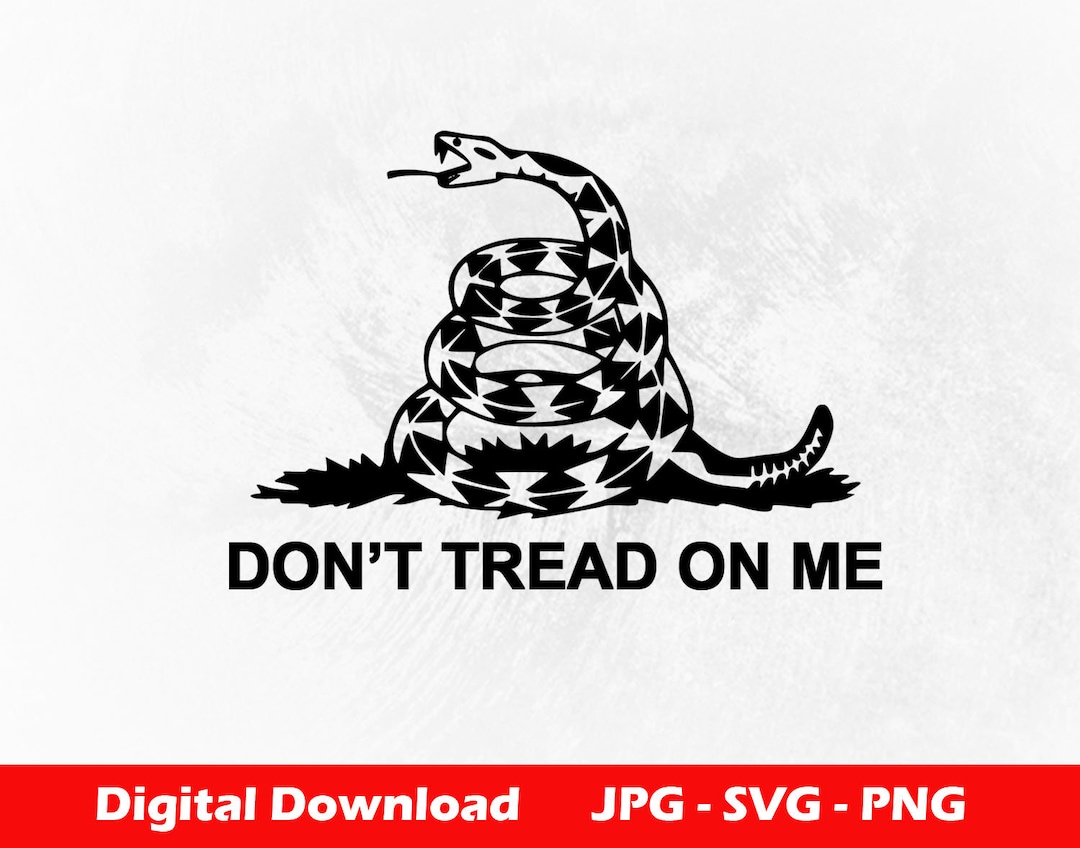 Don't Tread on Me Snake Gadsden Design - PNG, SVG, JPG Digital Download ...