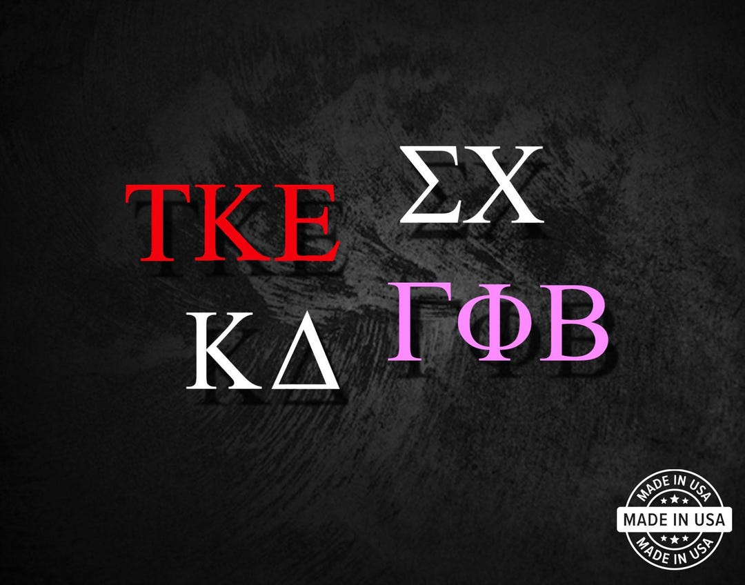 Sorority Decals, Fraternity Decals, Create Your Own - Etsy