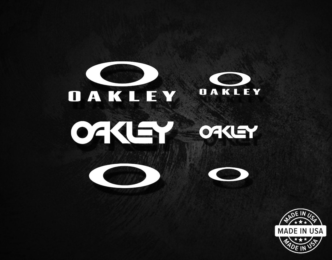 Oakley Decals, 6 Pack Vinyl Die Cut Stickers - Etsy