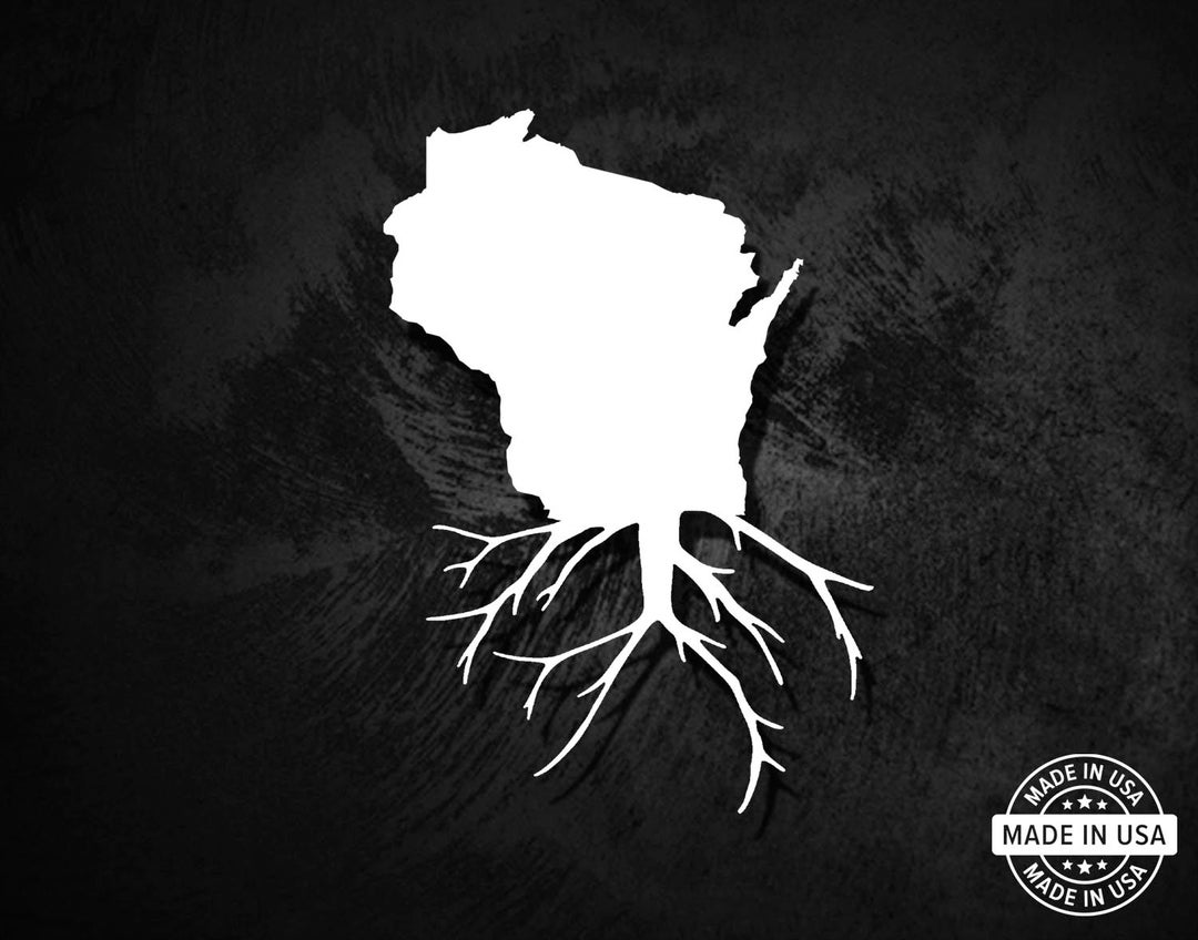 Wisconsin State Roots Vinyl Die Cut Decal - Etsy