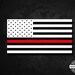 Thin Red Line Flag solid Union USA Vinyl Die Cut Decal/sticker - Etsy