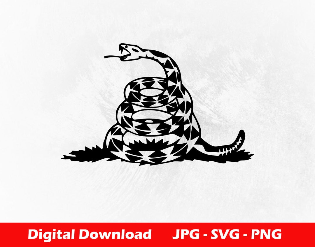 Don't Tread on Me Gadsden Snake Design PNG, SVG, JPG Digital Download ...