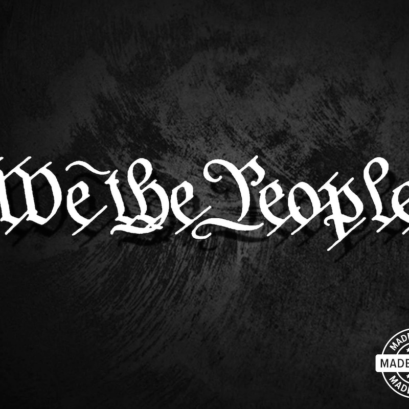We the People Decal - Etsy