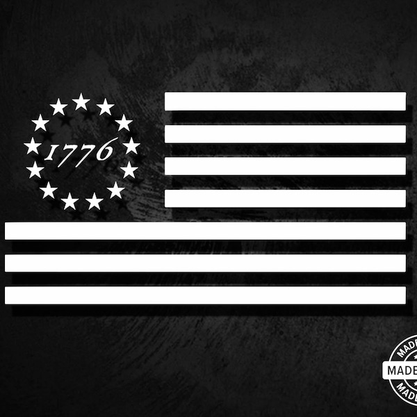 1776 Flag Window - Etsy