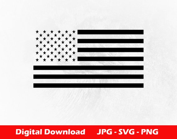 American Flag Union Inverted Design PNG SVG JPG Digital - Etsy