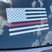 Thin Red Line Flag solid Union USA Vinyl Die Cut Decal/sticker - Etsy