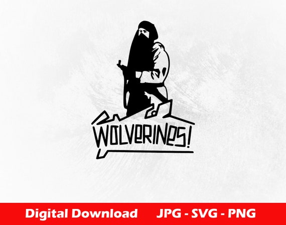 Wolverines Graffiti Design PNG SVG JPG Digital Download / | Etsy