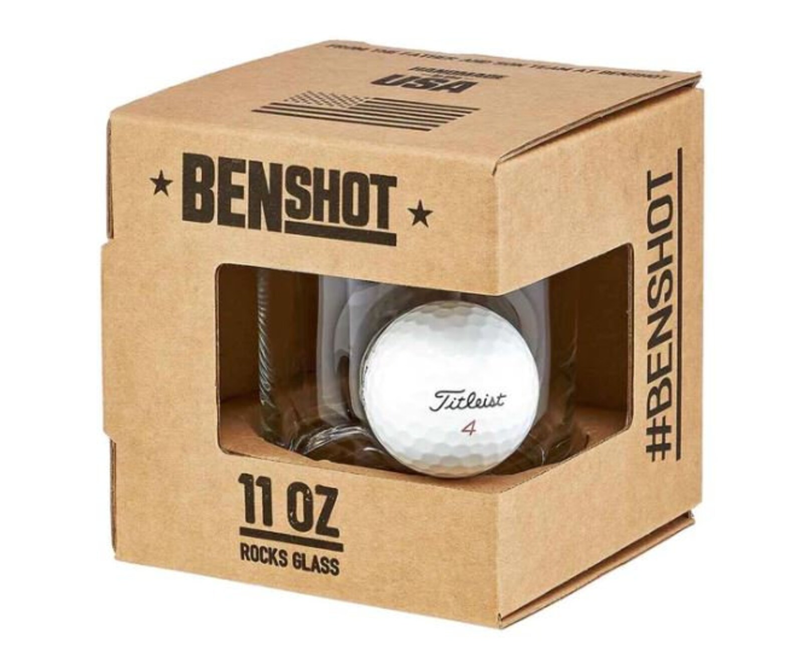 Benshot Golf Ball Rocks Glass 11oz - Etsy
