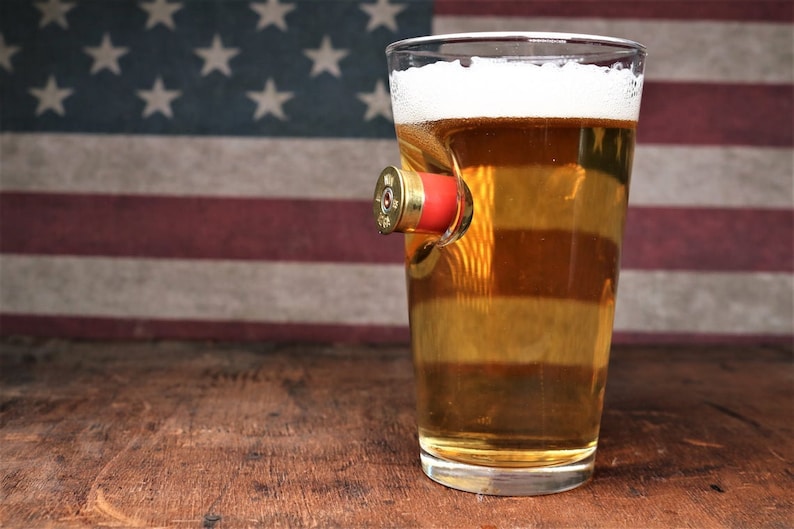 Benshot Shotgun Shell Pint Glass 16oz | Etsy