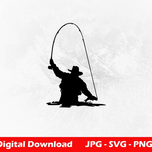 Fly Fishing Svg - Etsy