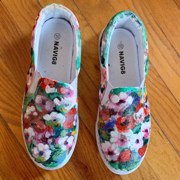 Painted Sneakers - Etsy