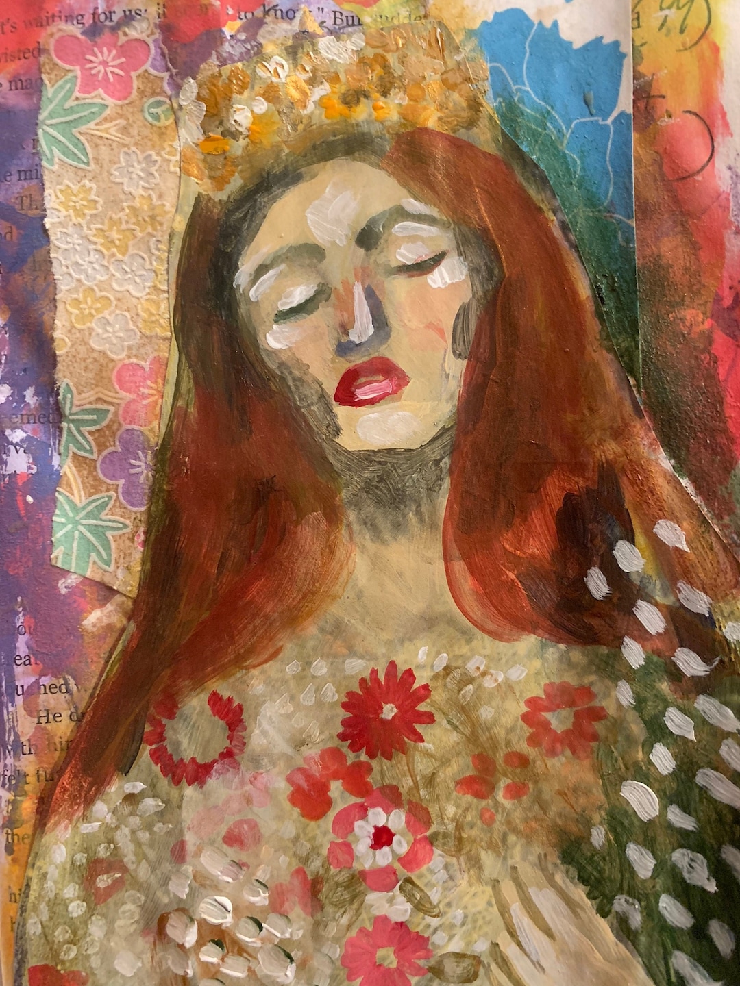 ETSY Queen Esther Collage Print, Shabbos, Shabbat, Jewish Art, Portrait ...