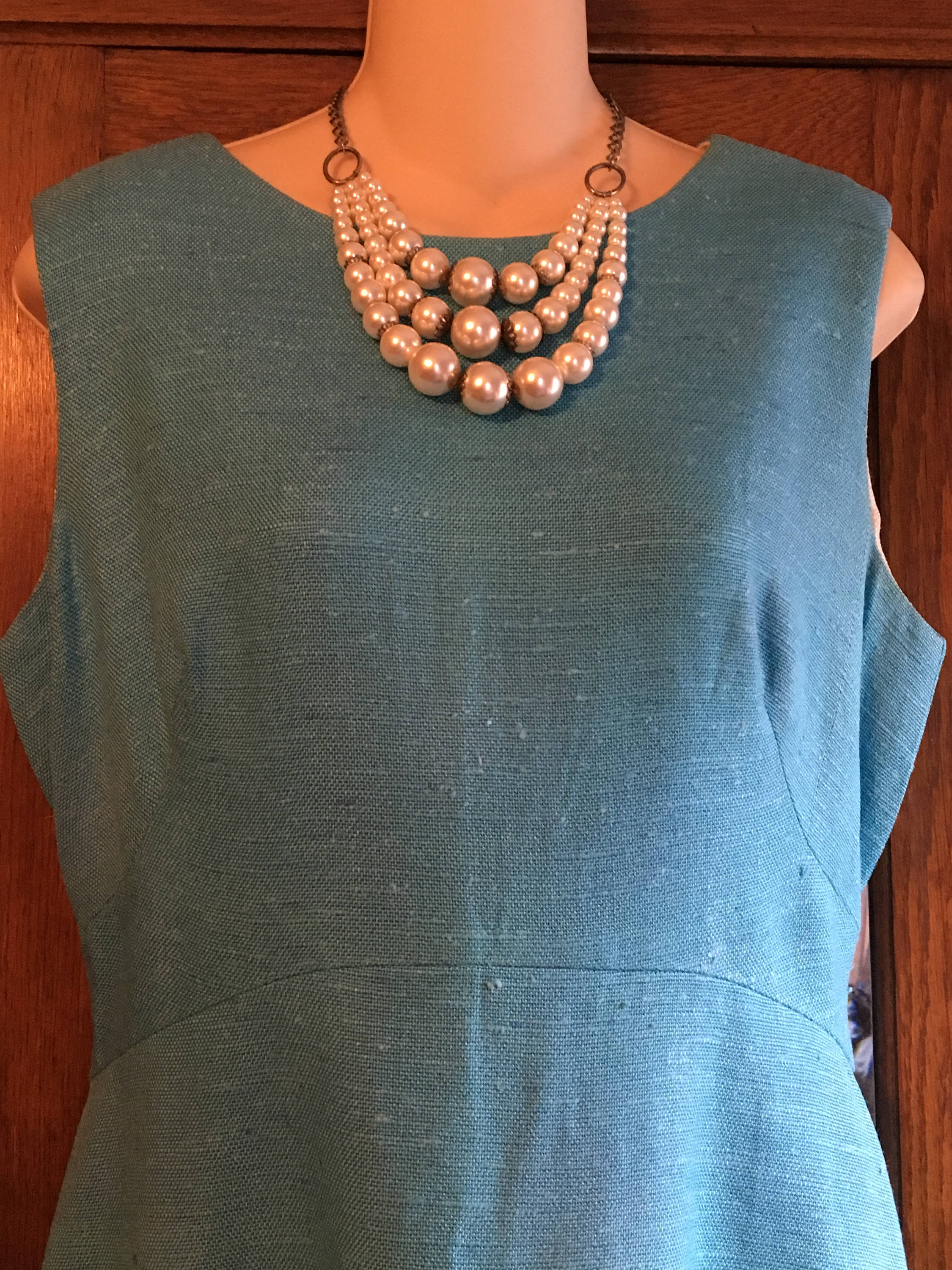 Alison Ayres Vintage 1960s Turquoise Dress - Etsy