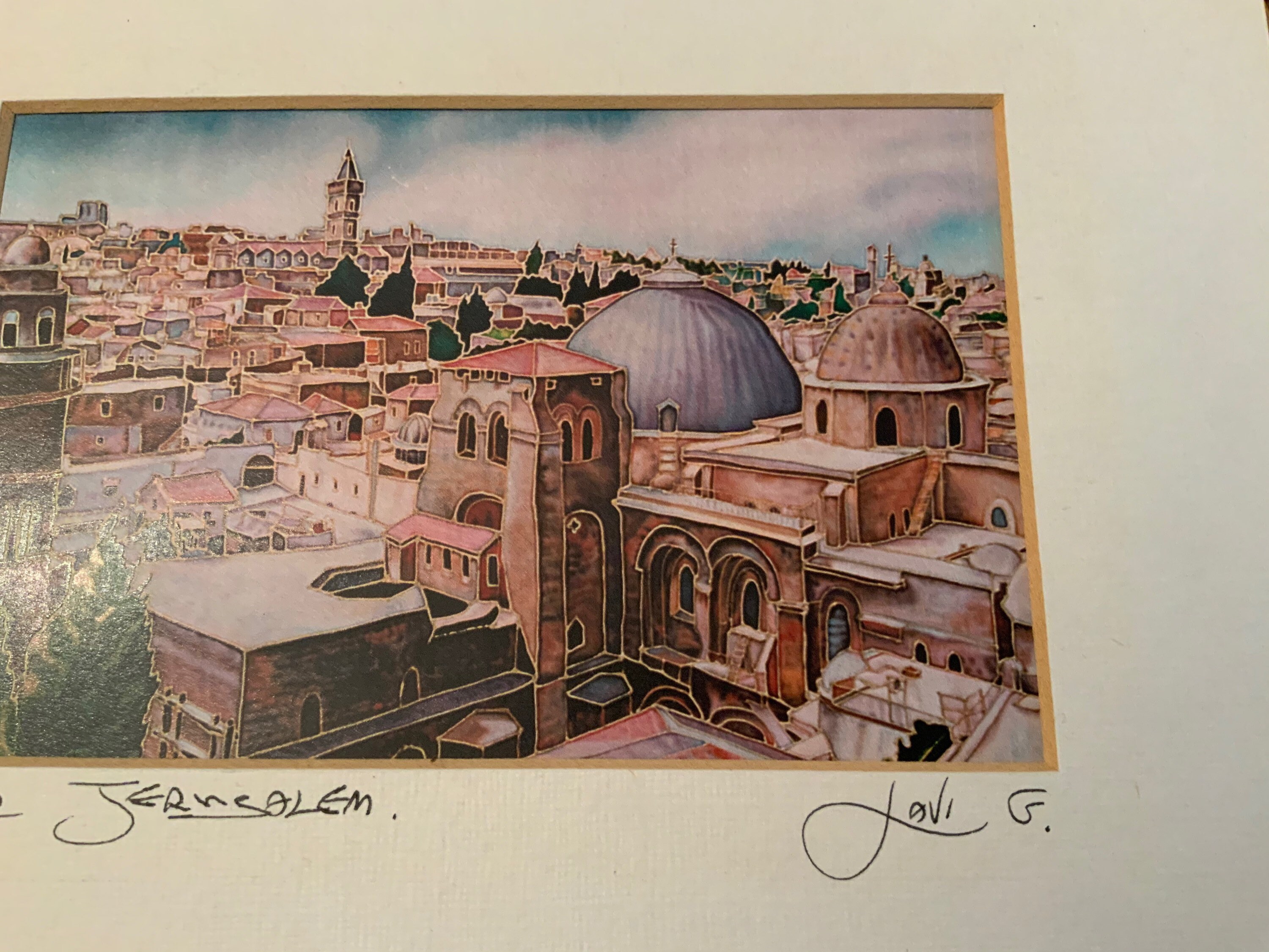 Old Jerusalem Print by the Lavi Group israel - Etsy