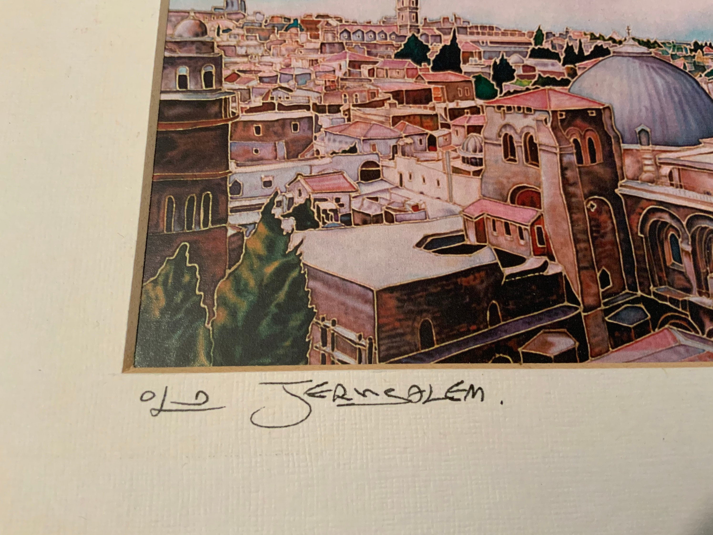 Old Jerusalem Print by the Lavi Group israel - Etsy
