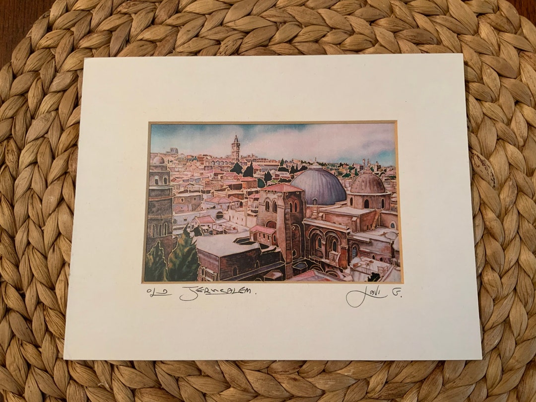 Old Jerusalem Print by the Lavi Group israel - Etsy
