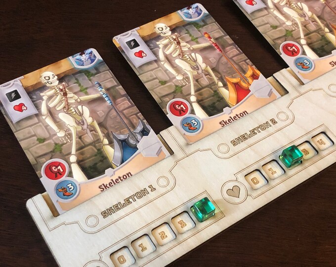 Adventure Tactics Board Game Deluxe Wood Skeleton Board - Etsy