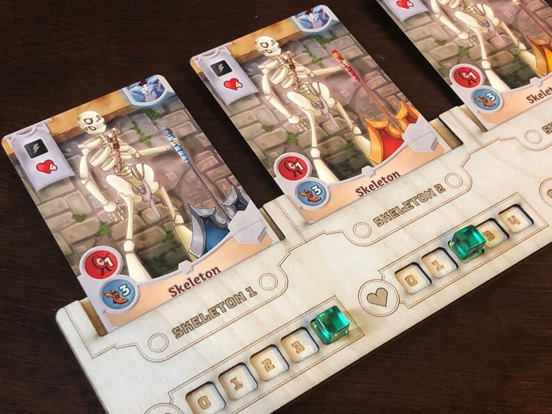 Adventure Tactics Board Game Deluxe Wood Skeleton Board - Etsy