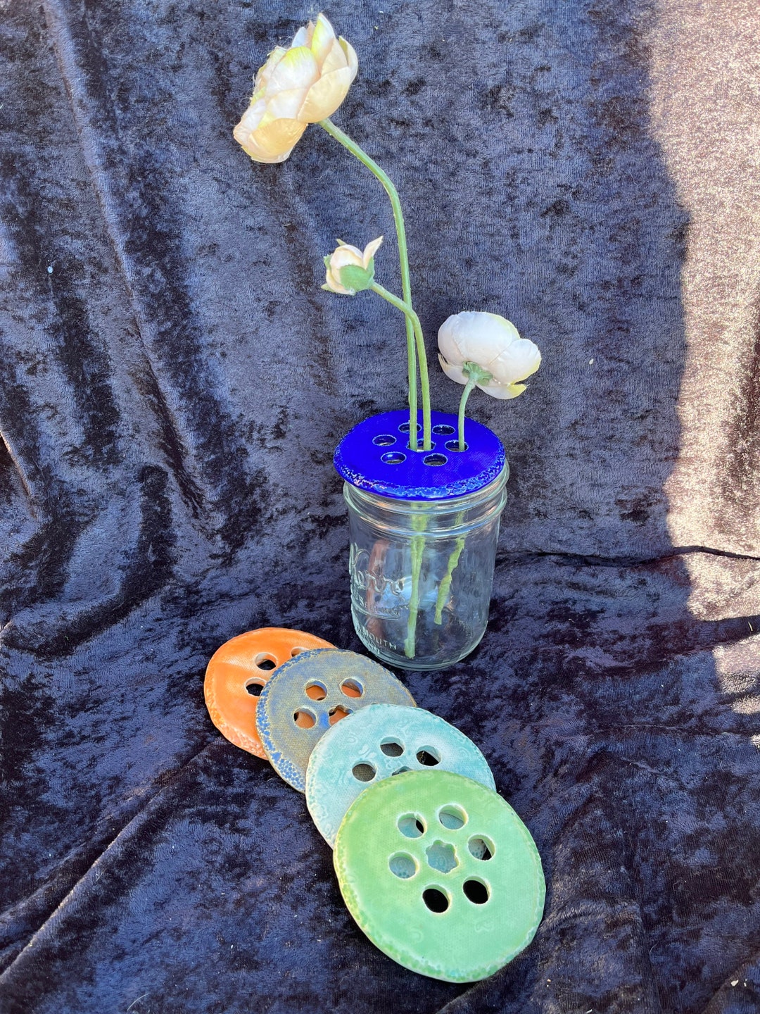 Flower Frogs for Glass or Mason Jars - Etsy