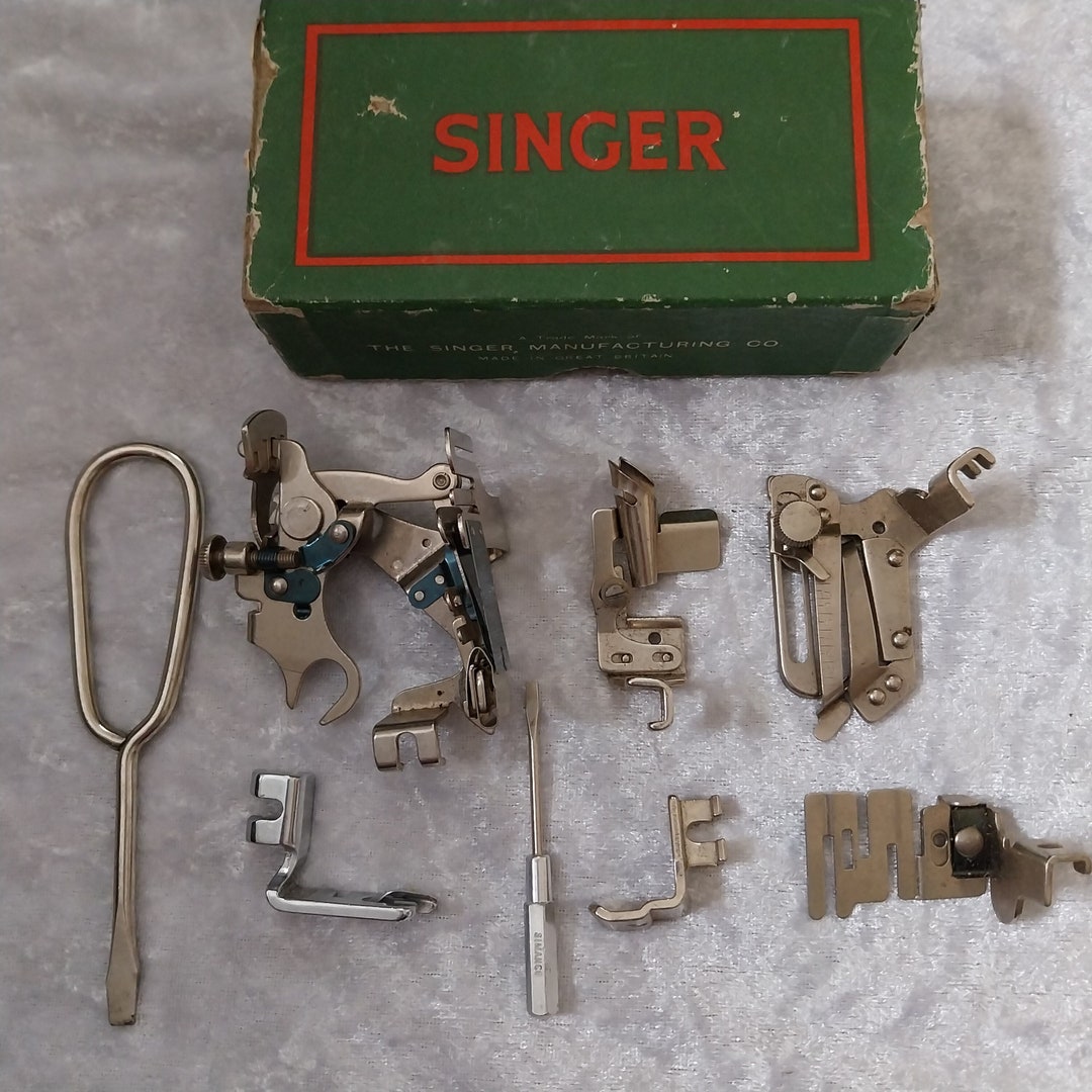 Vintage Box of Singer /simanco Sewing Machine Parts Accessories - Etsy UK