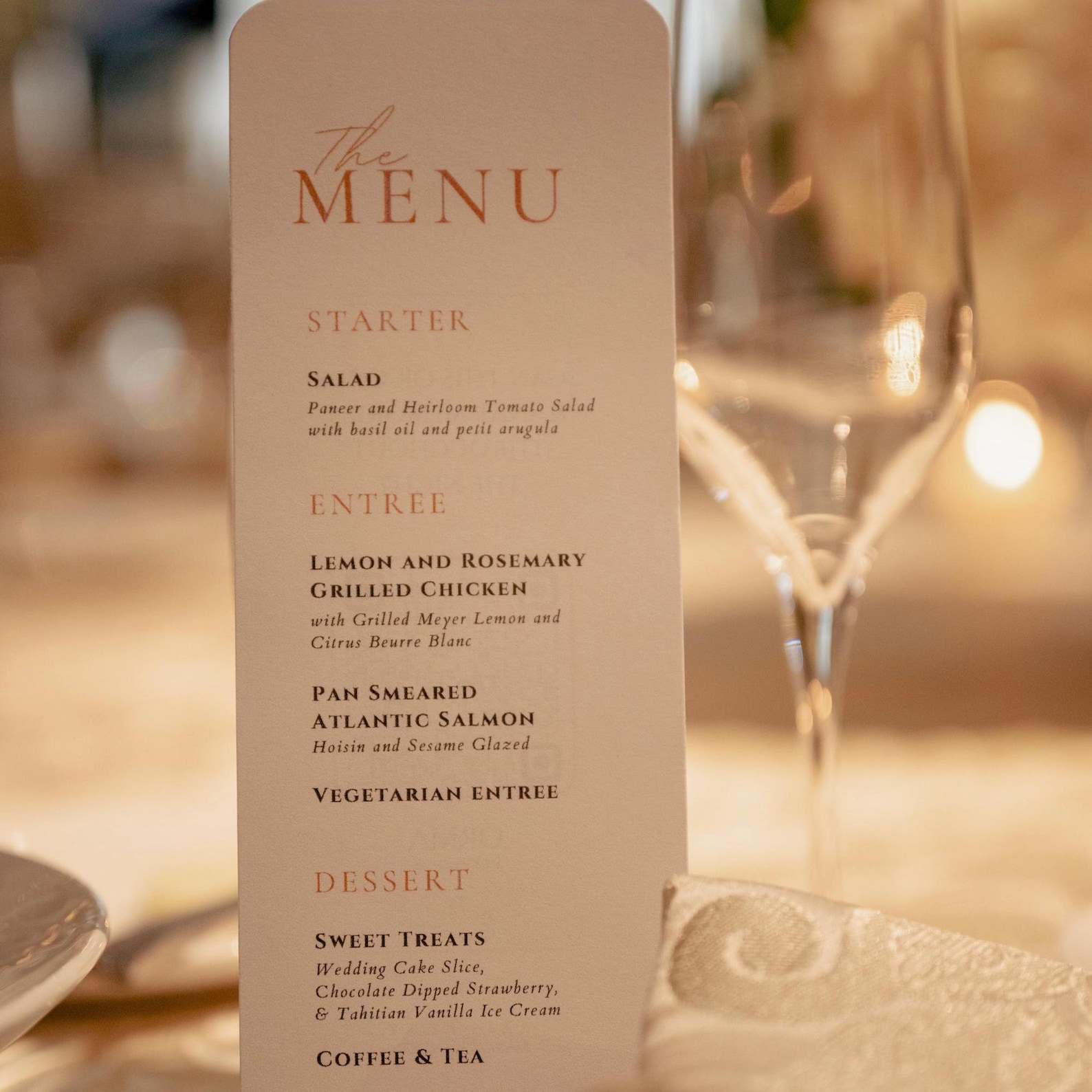 Bulk - Elegant Wedding Menus - Customizable - Etsy UK