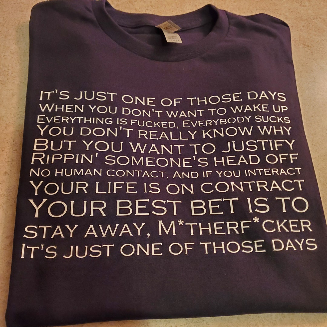 Limp Bizkit Tshirt or Hoodie, It's Just One of Those Days Shirt or Hoodie, Break Stuff Lyrics - Etsy