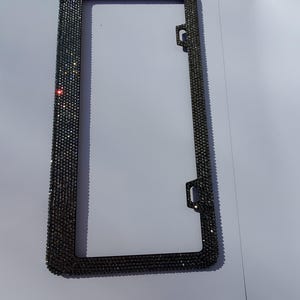 Custom Rhinestone License Plate Frame, Blinged Out Plate Holder With ...