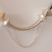 Modern Necklace in Sterling Silver With Matte Finish and Leather Cord ...