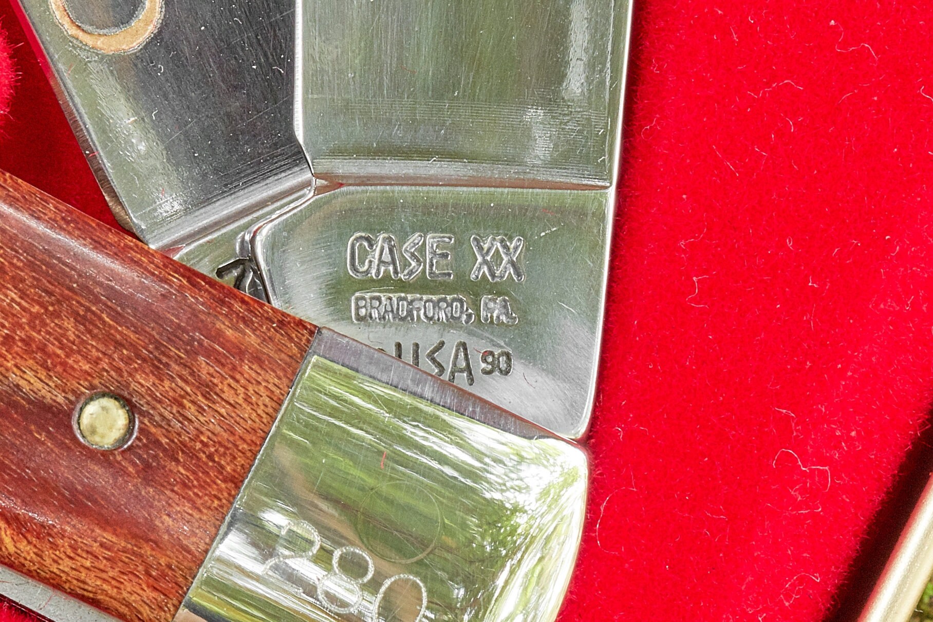 Case Trapper Pocket knife Mercury Dime 1990 Collector Set