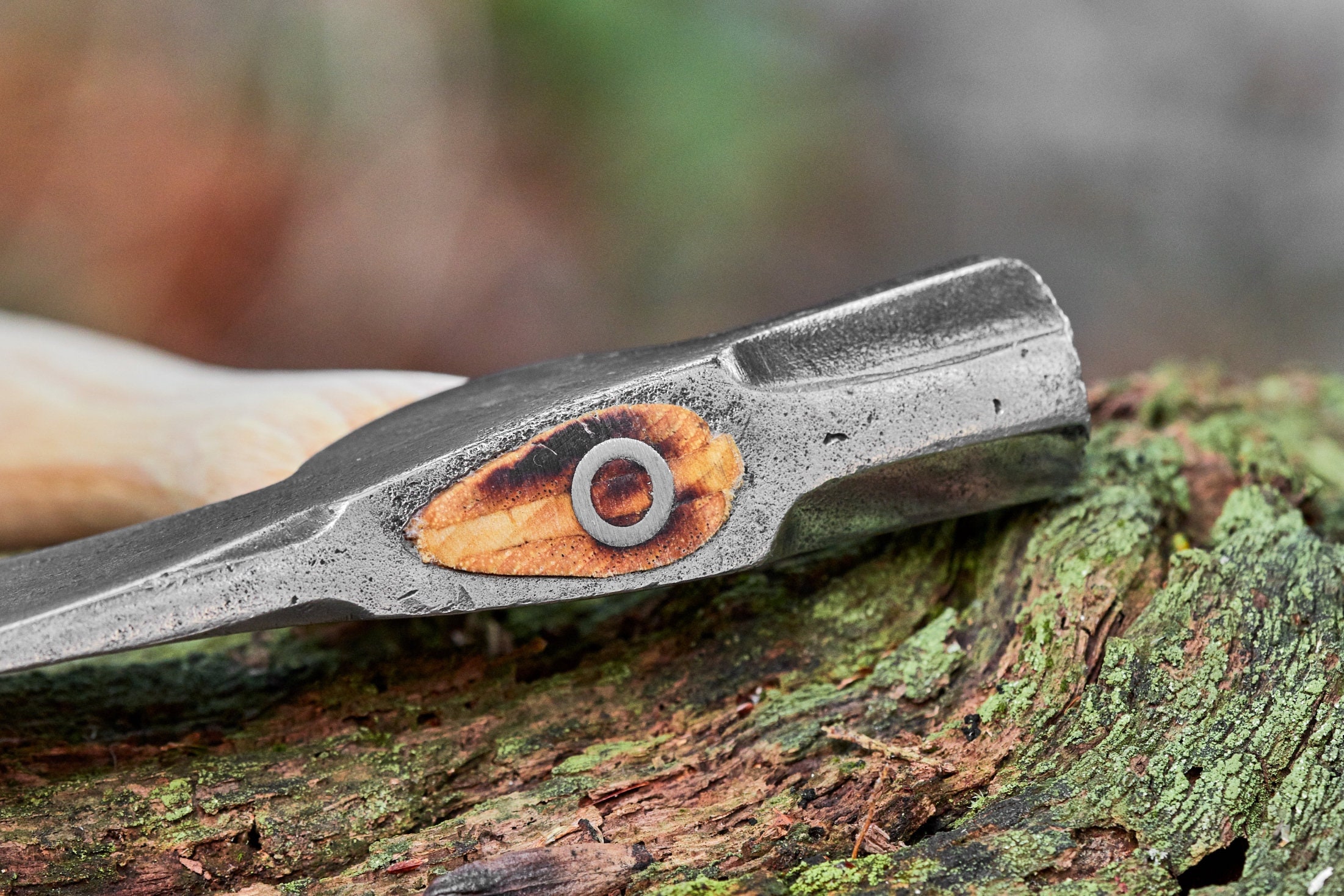 Vintage hatchet with leather sheath