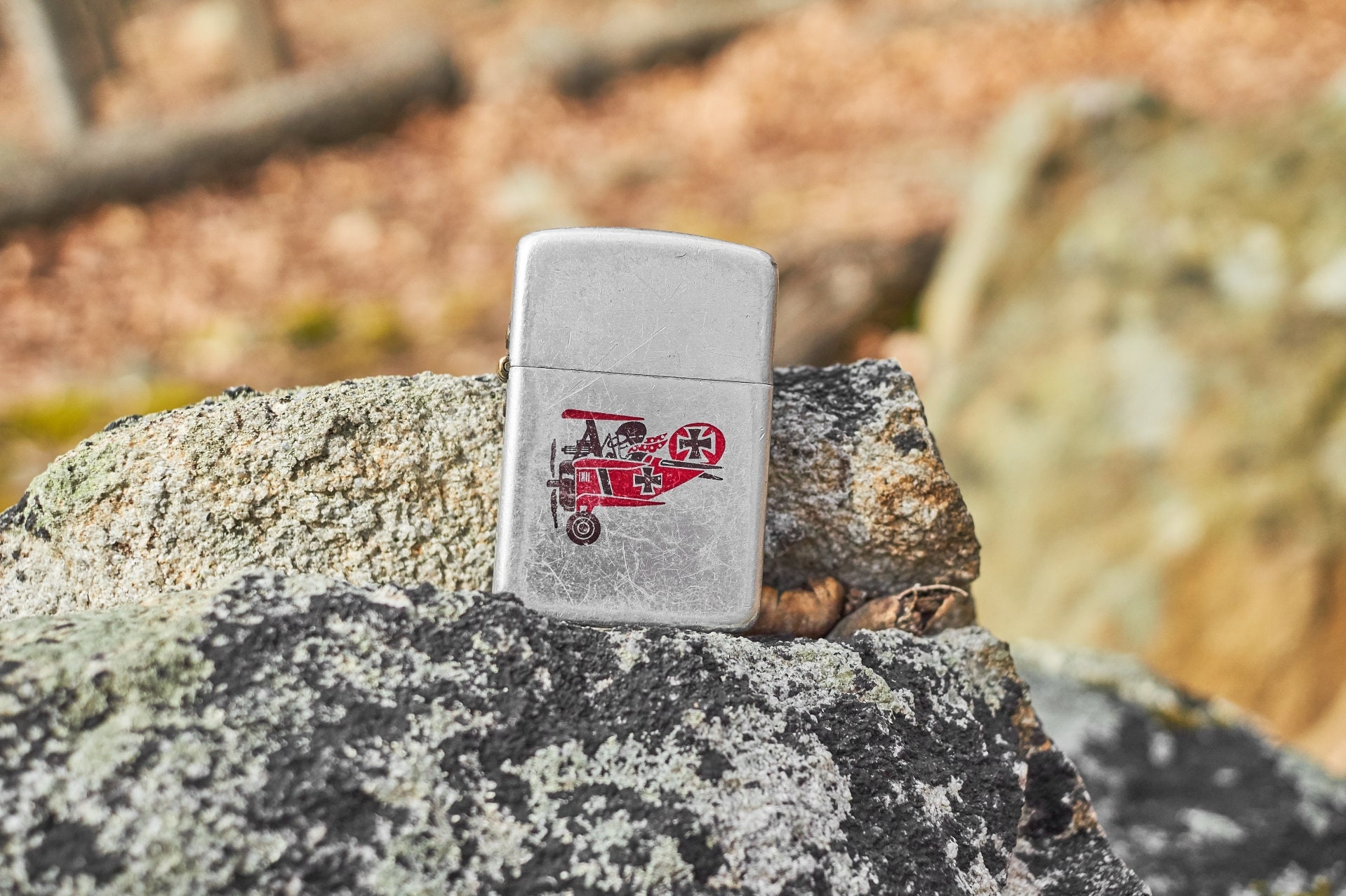 Vintage Storm King lighter with Red Baron