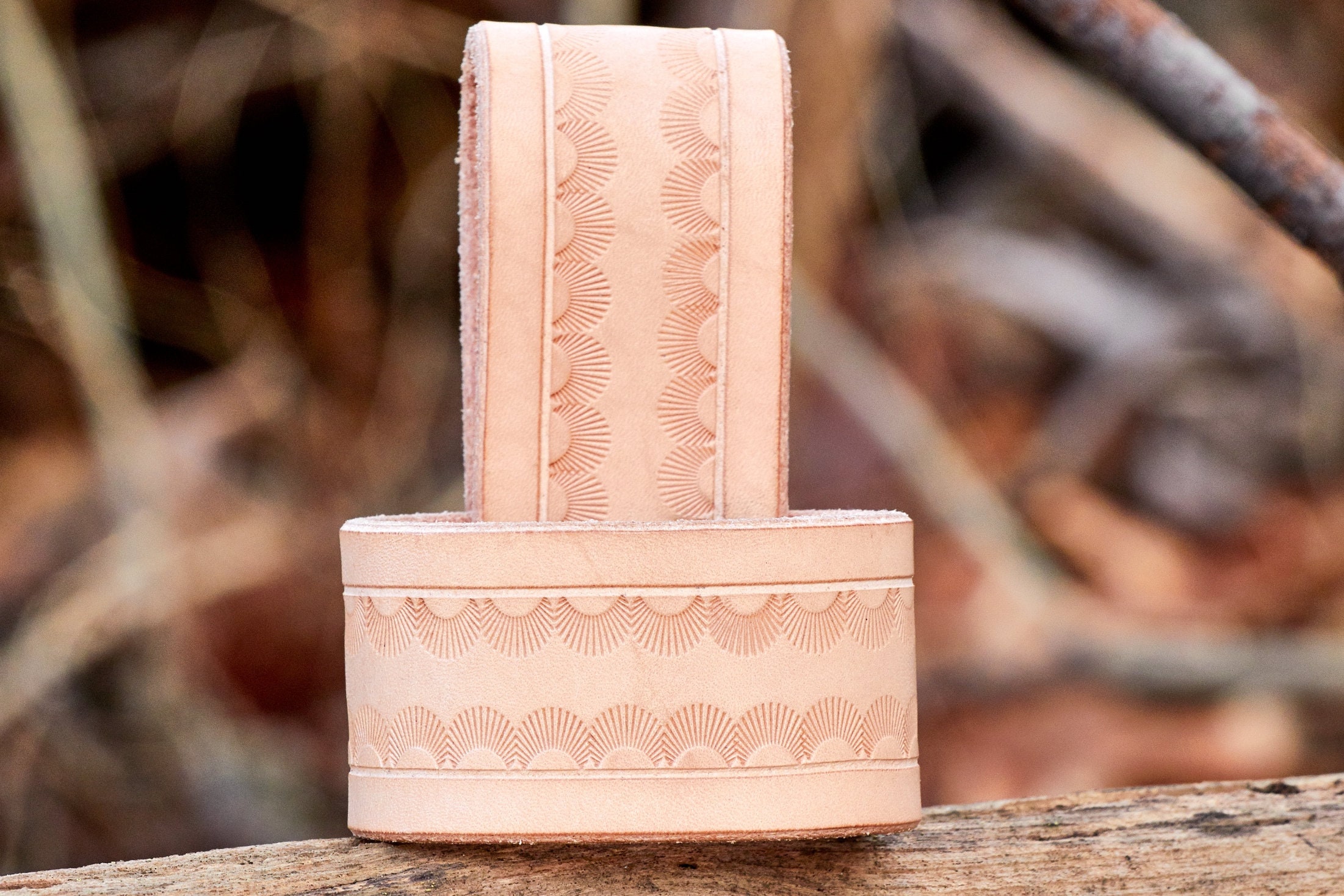 Axe Belt Loop Hand Tooled Leather Axe or Hatchet Belt loop with Brass ...