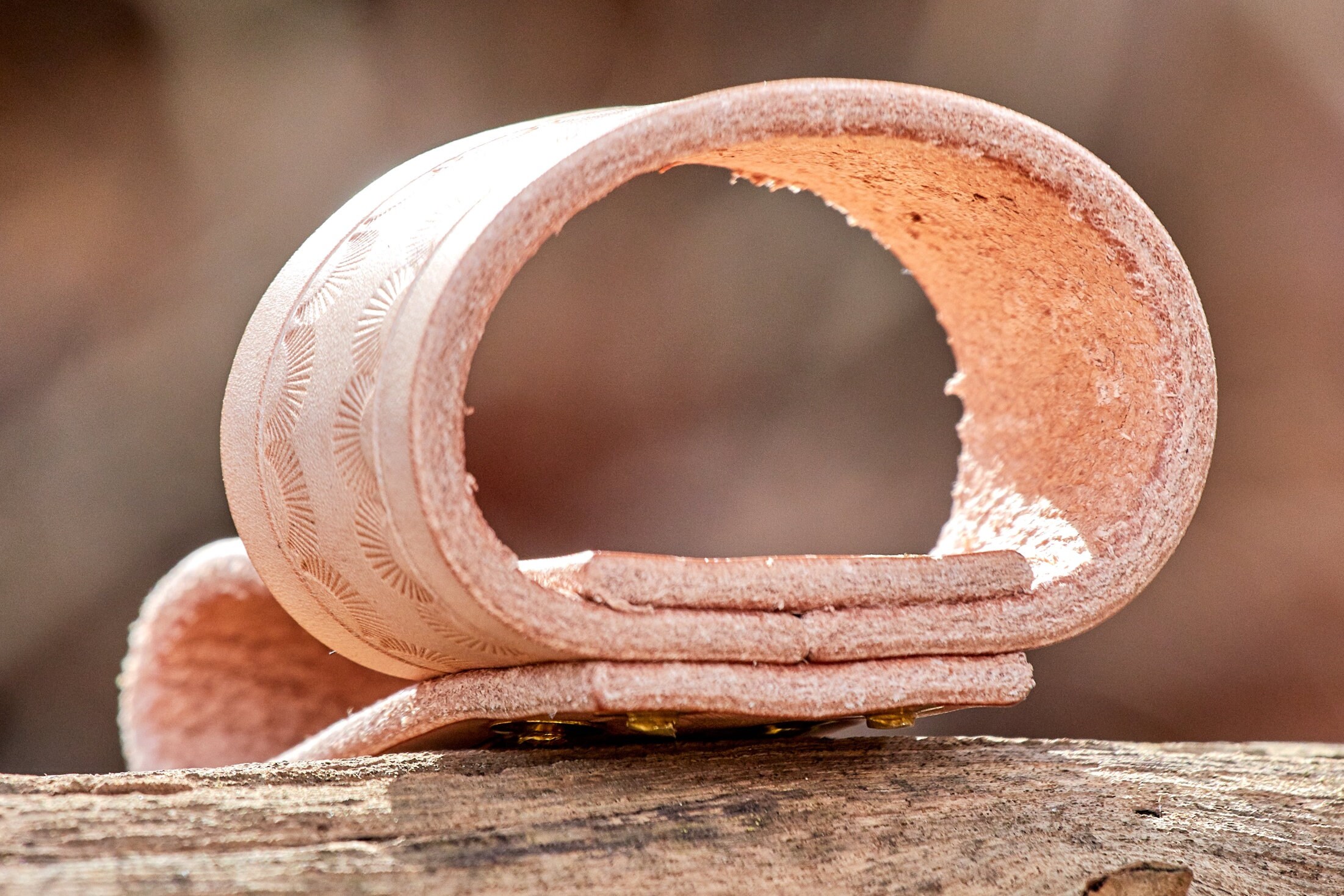 Axe Belt Loop Hand Tooled Leather Axe or Hatchet Belt loop with Brass ...