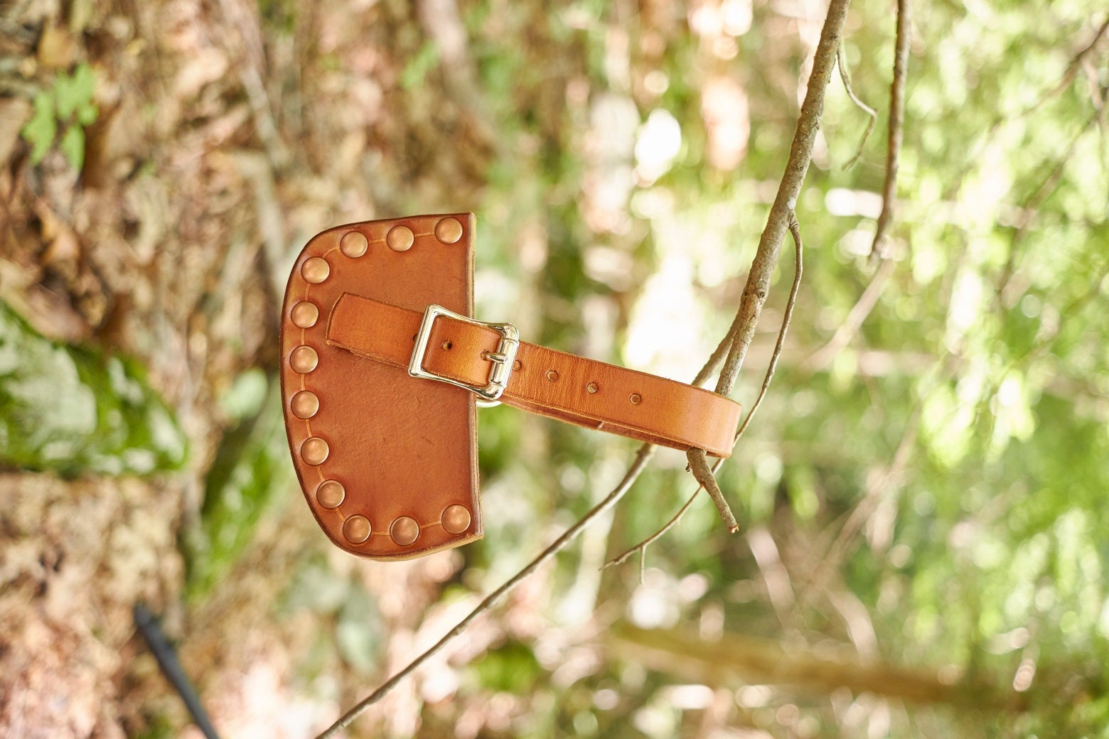 handmade leather hatchet sheath