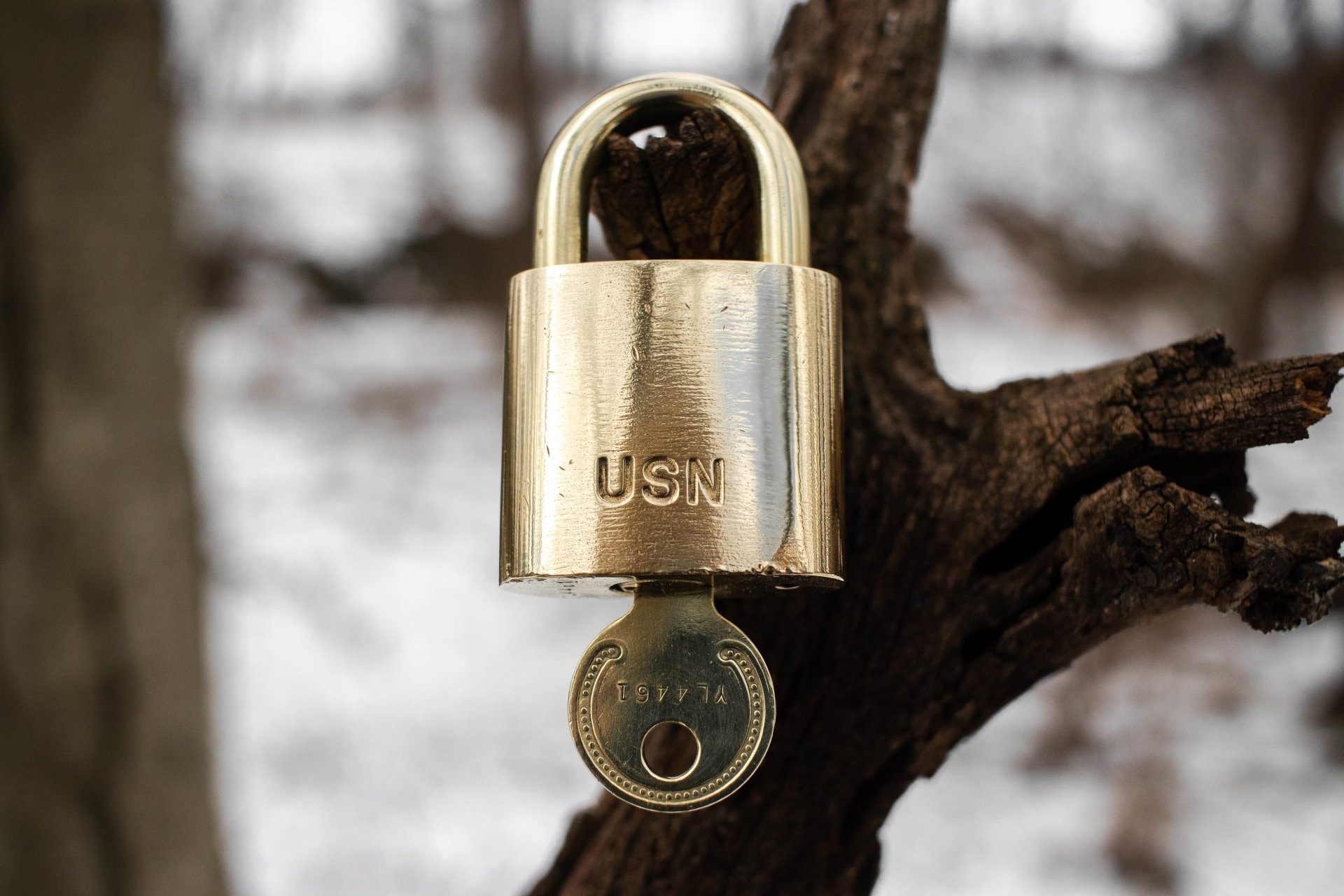 Vintage USN Brass Padlock