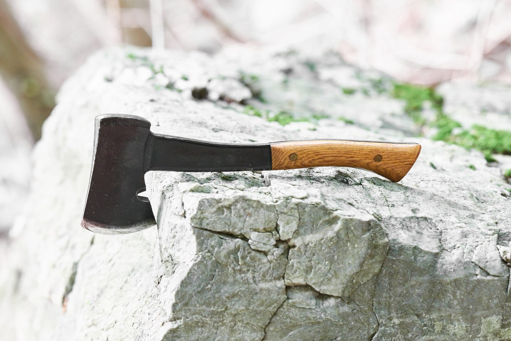 Bridgeport Boy Scout hatchet with custom leather sheath