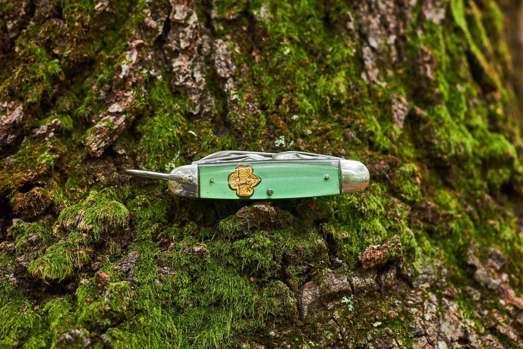 Vintage Girl Scout pocket knife by the Utica Cutlery Co