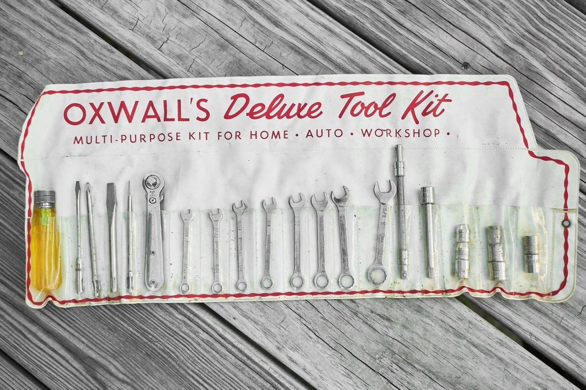 Vintage Oxwall's Deluxe Tool Kit for Home or Auto