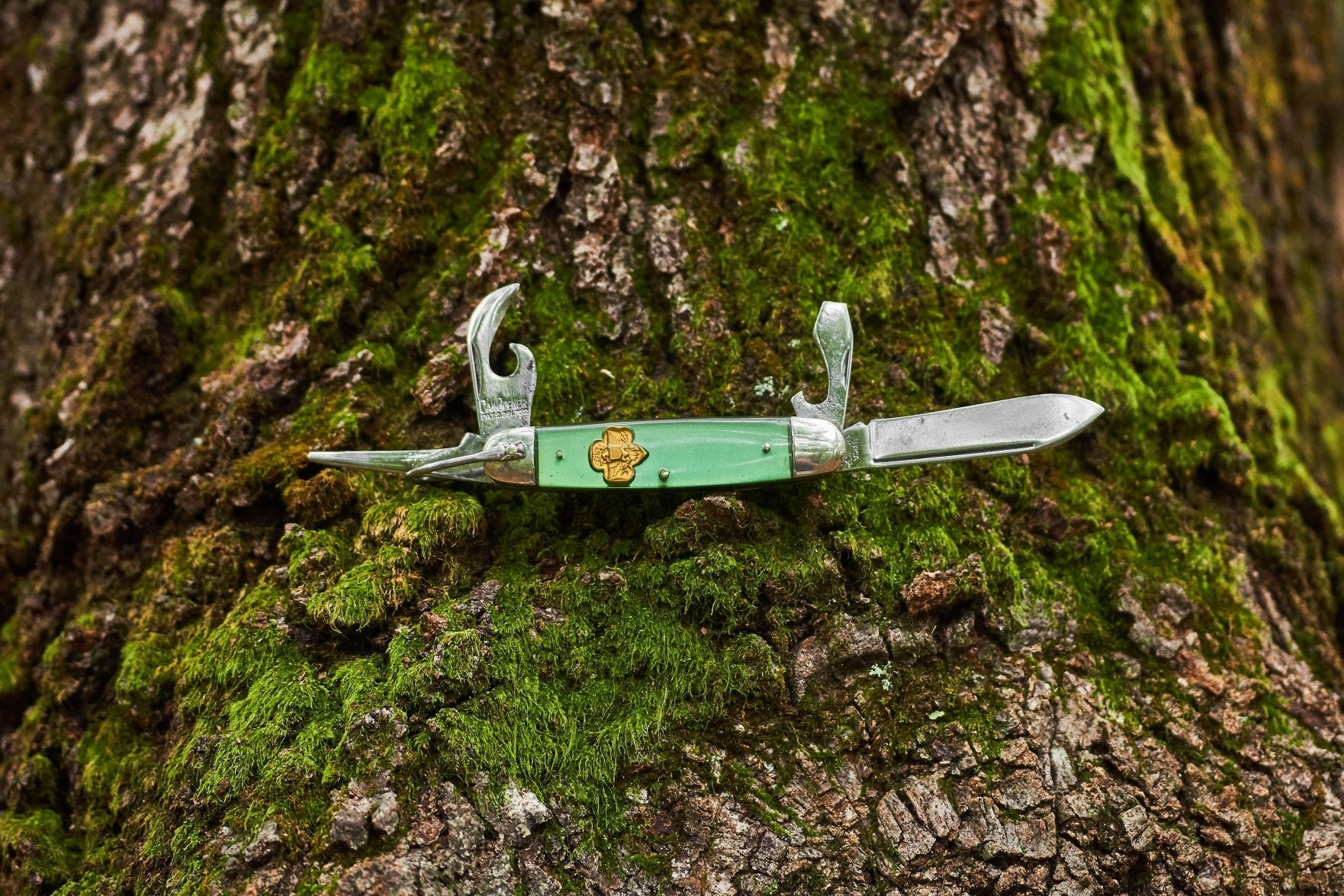 Vintage Girl Scout pocket knife by the Utica Cutlery Co