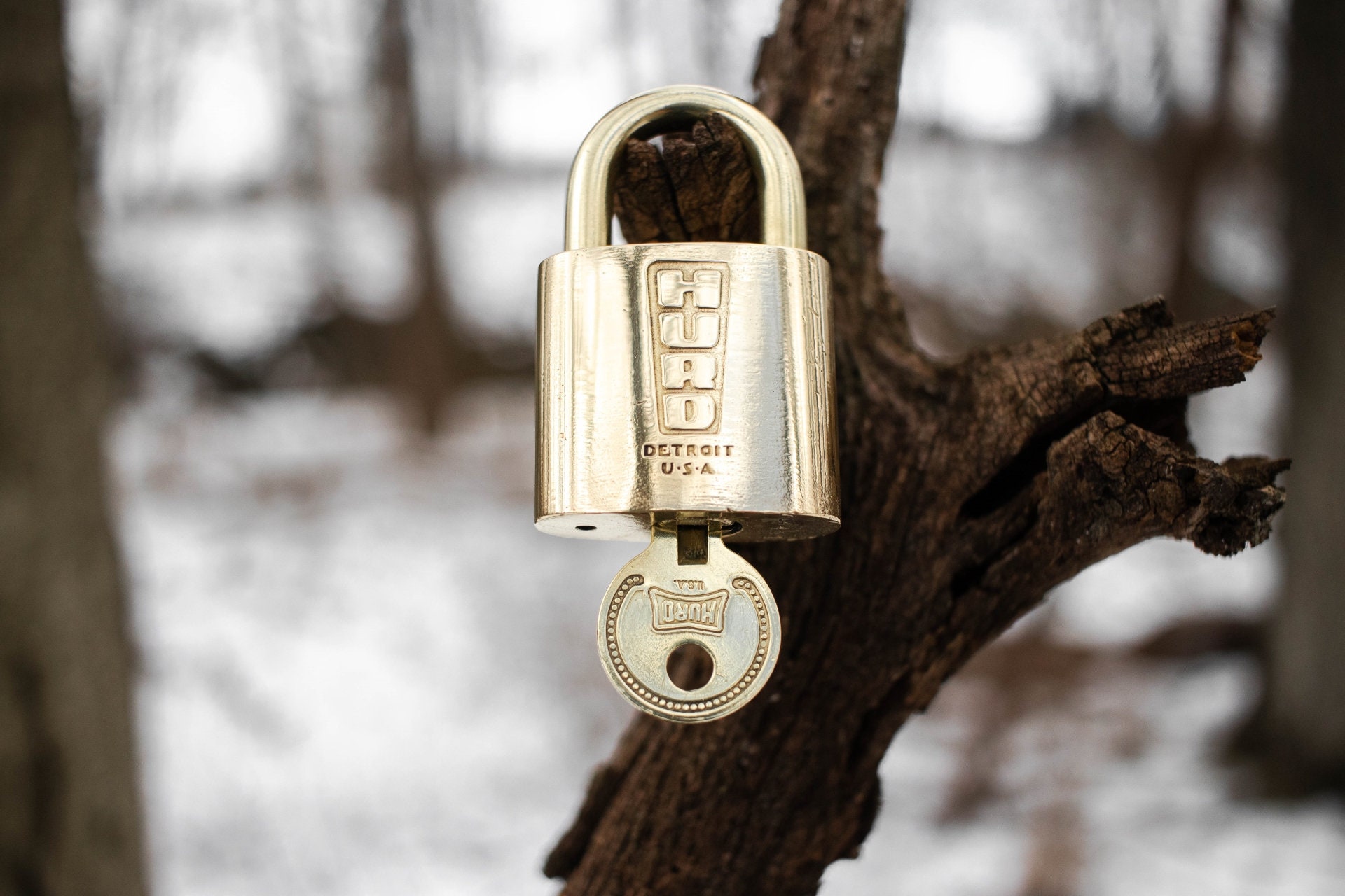 Vintage USN Brass Padlock