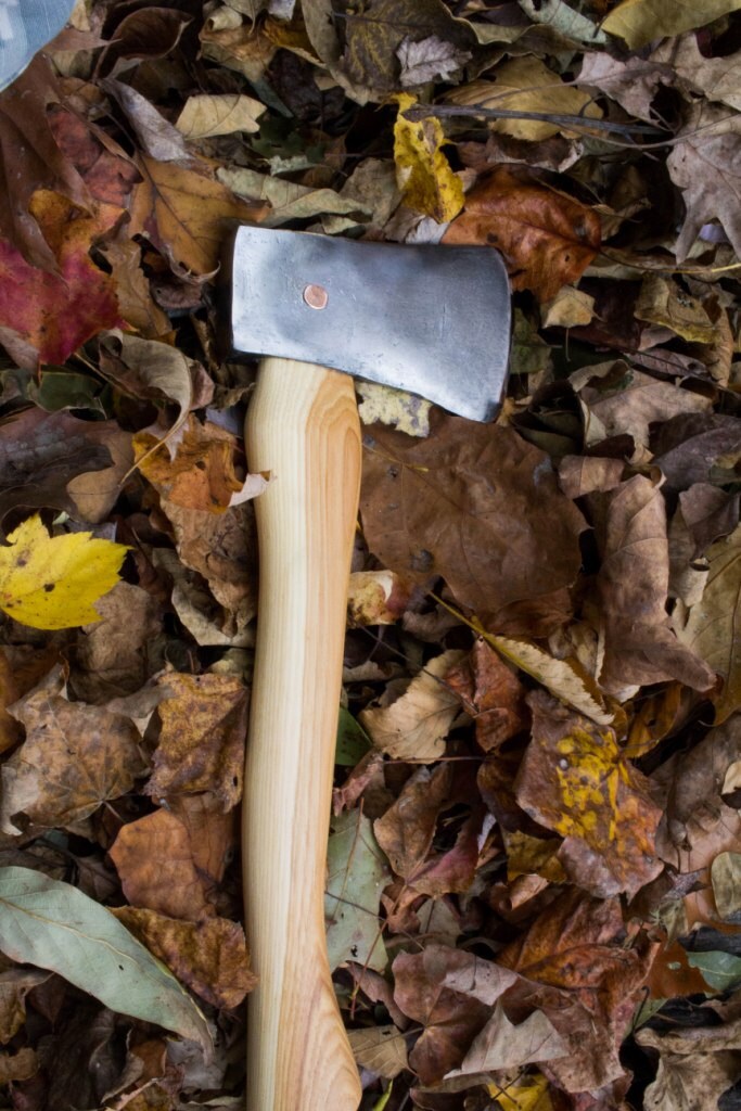 Vintage Hatchet pinned with copper ,axe